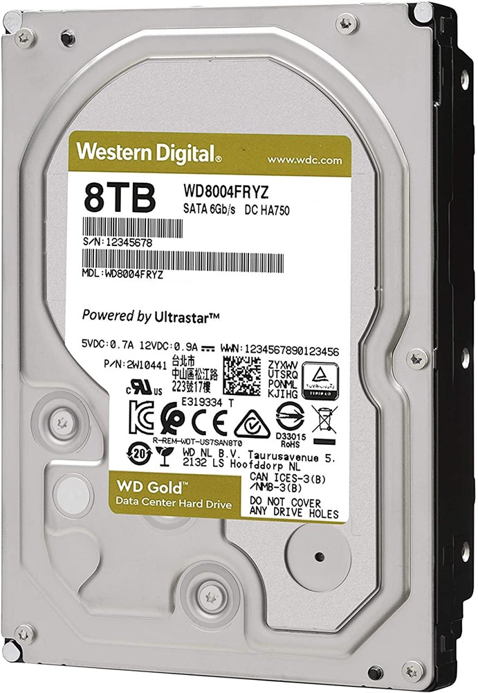 WD 8TB Gold 3.5" 7200Rpm 256MB Sata3 WD8004FRYZ - Msk Global