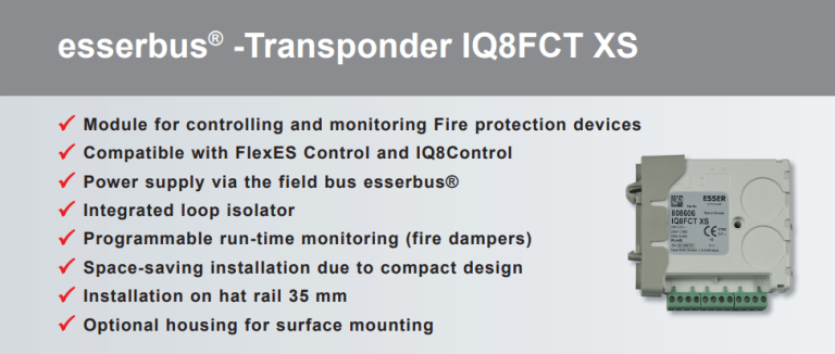 Honeywell Esser 808606 IQ8 FCT XS loop powered interface with TAM, FCT ...
