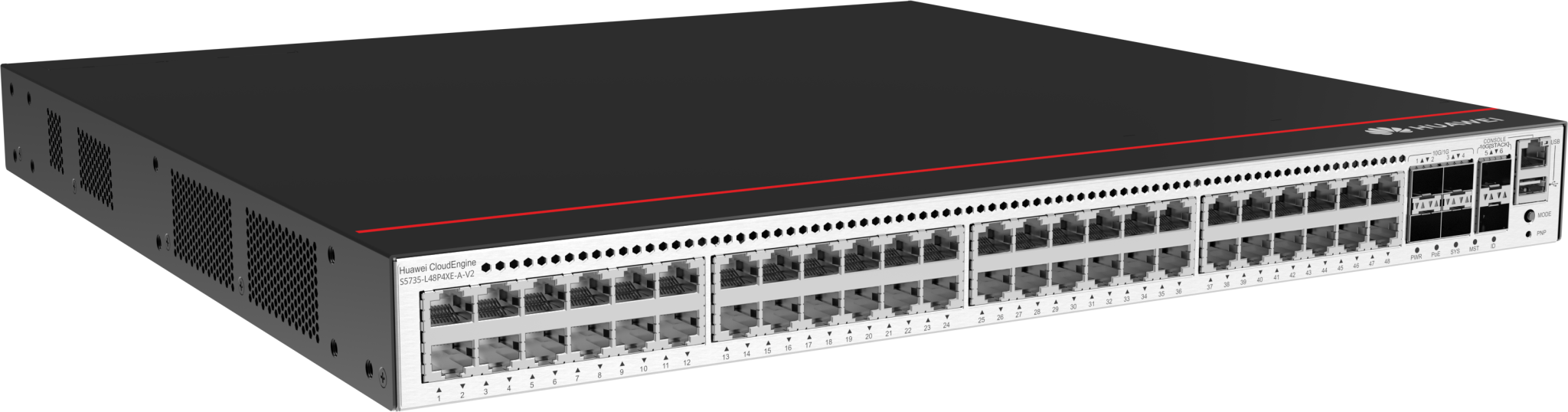 Huawei S5735-L48P4XE-A-V2 48*10/100/1000BASE-T ports, 4*10GE SFP+ ports ...